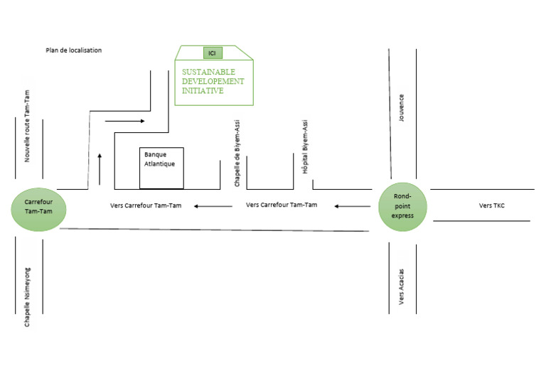 Plan de localisation de Biyem-Assi | PDF