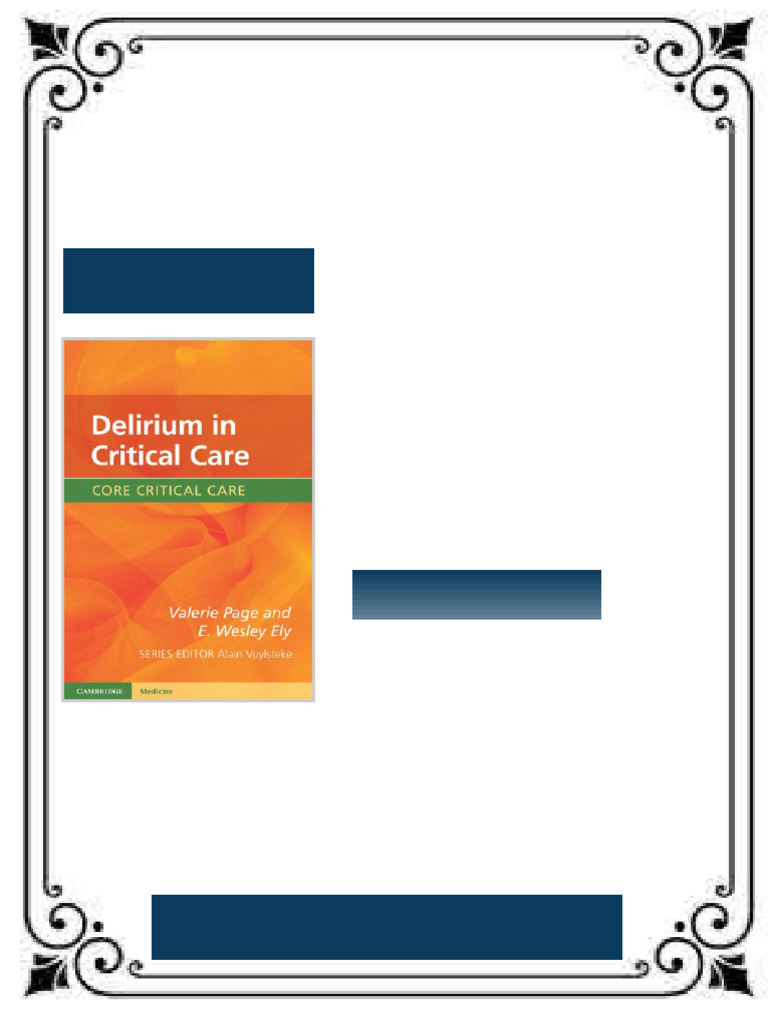 Delirium in Critical Care 1st Edition Valerie Page ebook reader ready ...