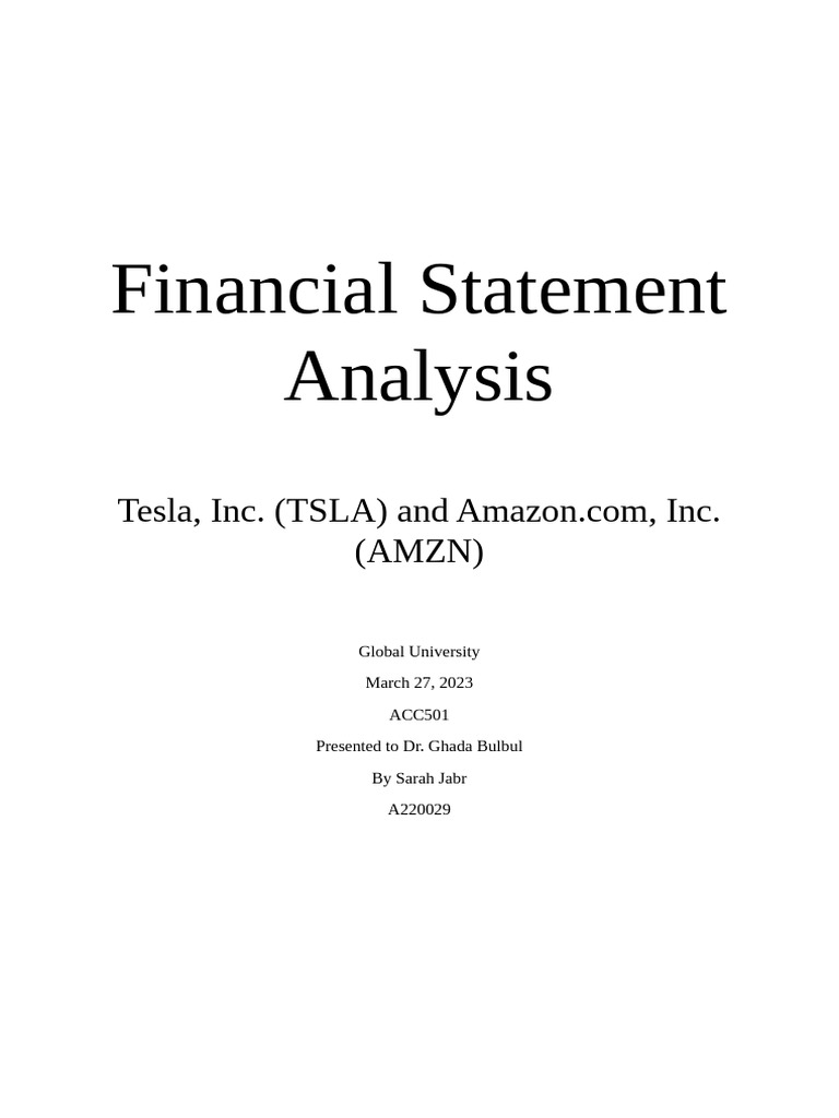 Financial Statement Analysis | PDF | Leverage (Finance) | Return On Equity