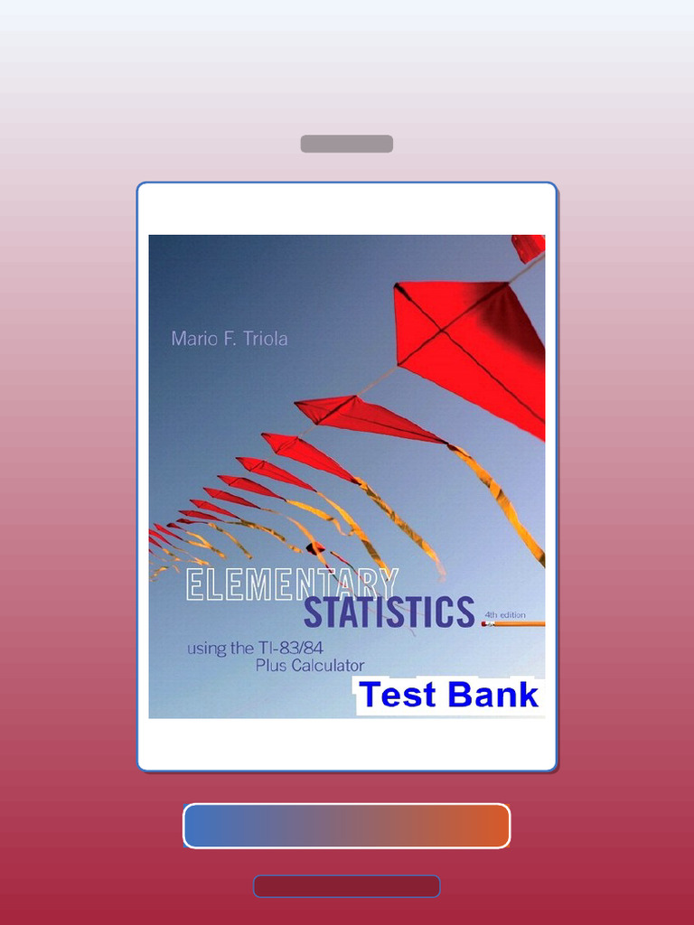 Test Bank for Elementary Statistics 6th Edition Larson | PDF ...