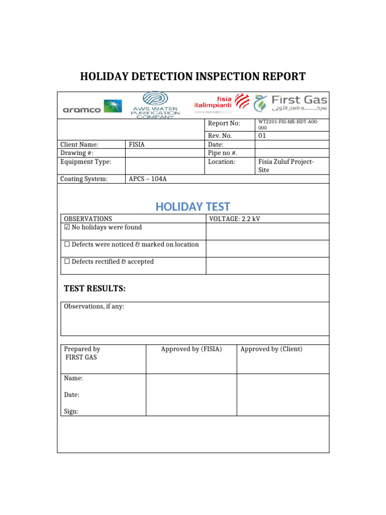 Holiday Report Sample | PDF