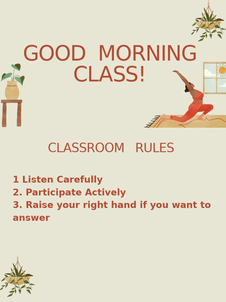 Classroom Yoga: Rules & Poses Guide | PDF | Asana | Relaxation (Psychology)