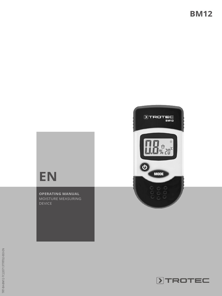 Trotec BM12 Operating Manual_c313d79c 57f7 4abd b490 b1c62b685996 | PDF ...