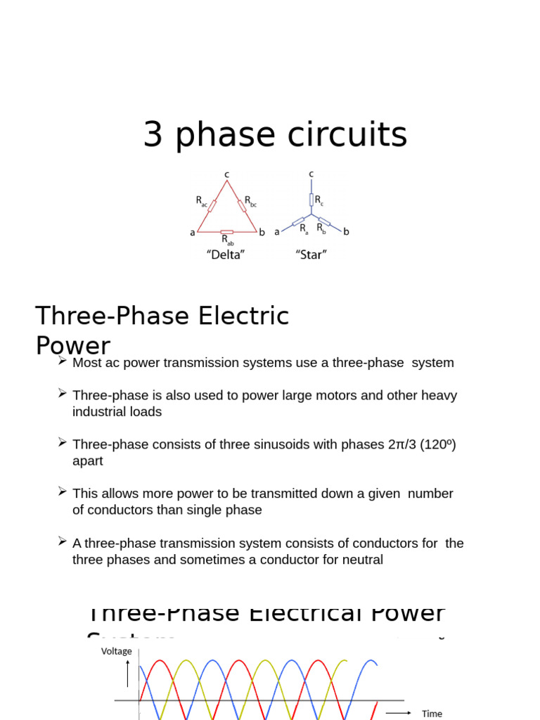 3 phase circuit | PDF