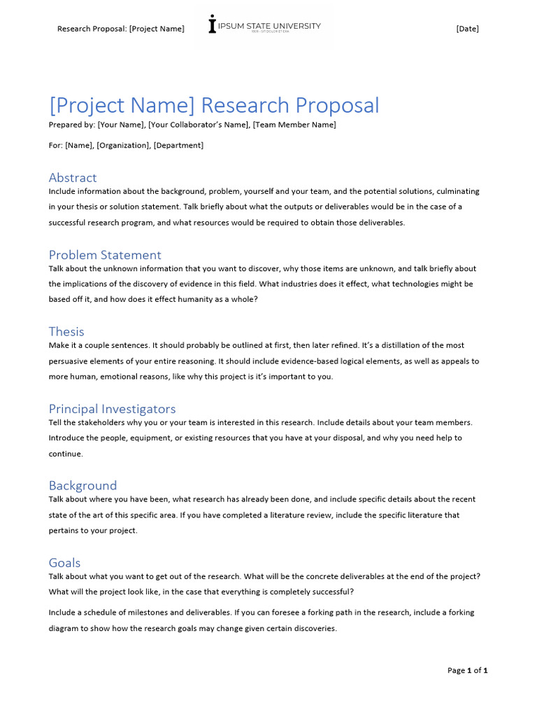Research Proposal | PDF