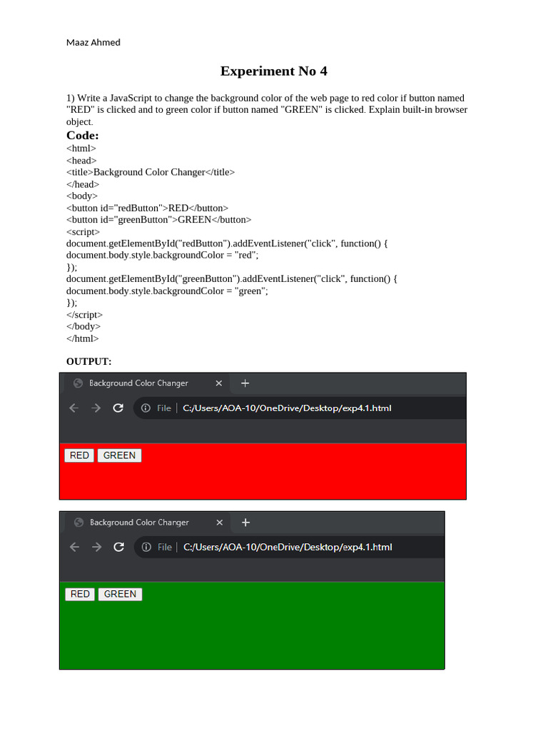 WC Exp 4 | PDF | Java Script | Computer Security