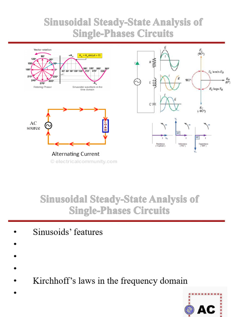 Topic 7-Sinusoidal Analysis (2) | PDF | Electrical Impedance | Phase ...