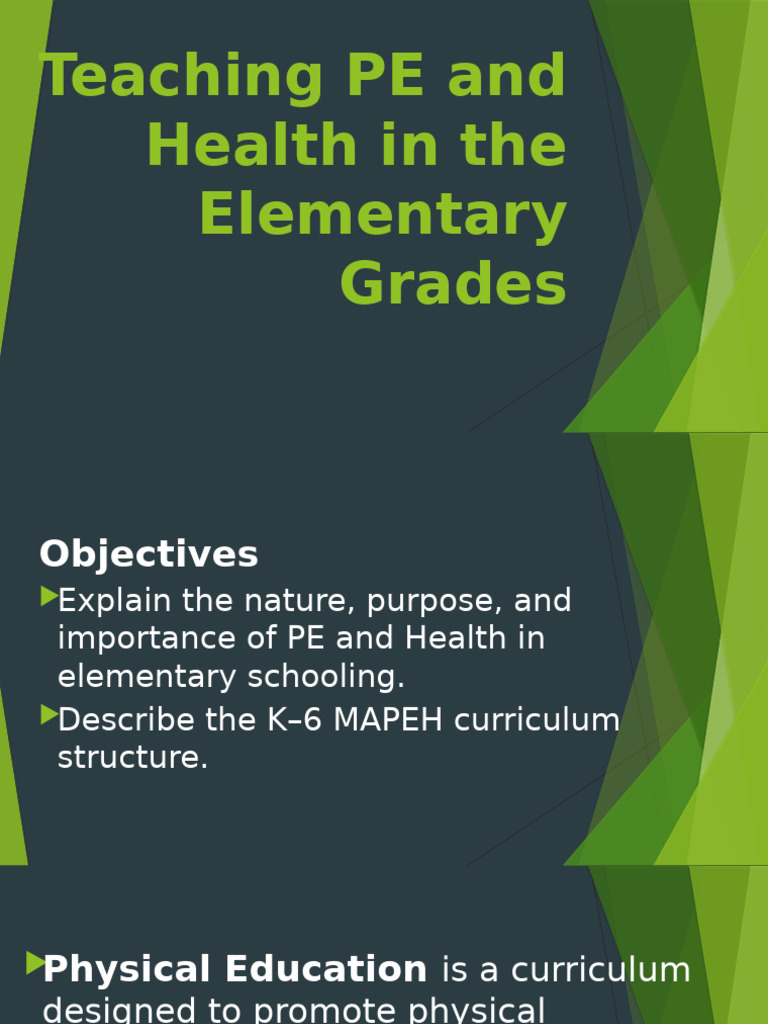 PE and Health Curriculum for Grades K-6 | PDF | Physical Fitness | Learning