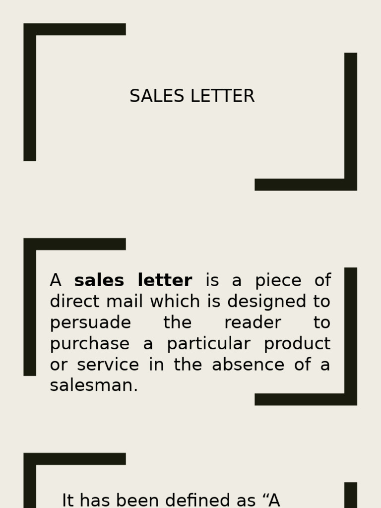 Essential Guide to Writing Sales Letters | PDF | Sales | Direct Marketing