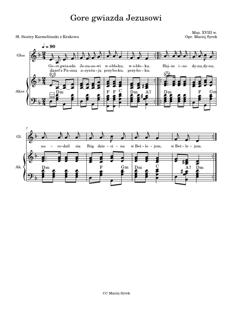 Gore Gwiazda Jezusowi | PDF