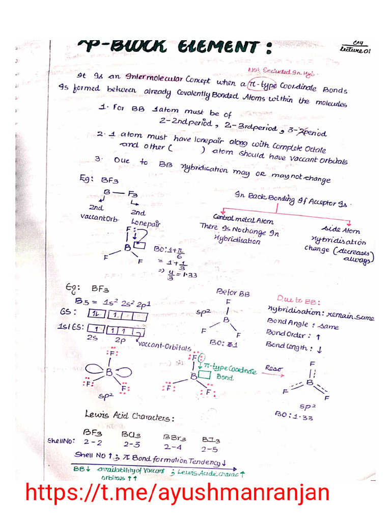 p Block {RAVI DUBEY SIR} - Https_t.meayushmanranjan | PDF