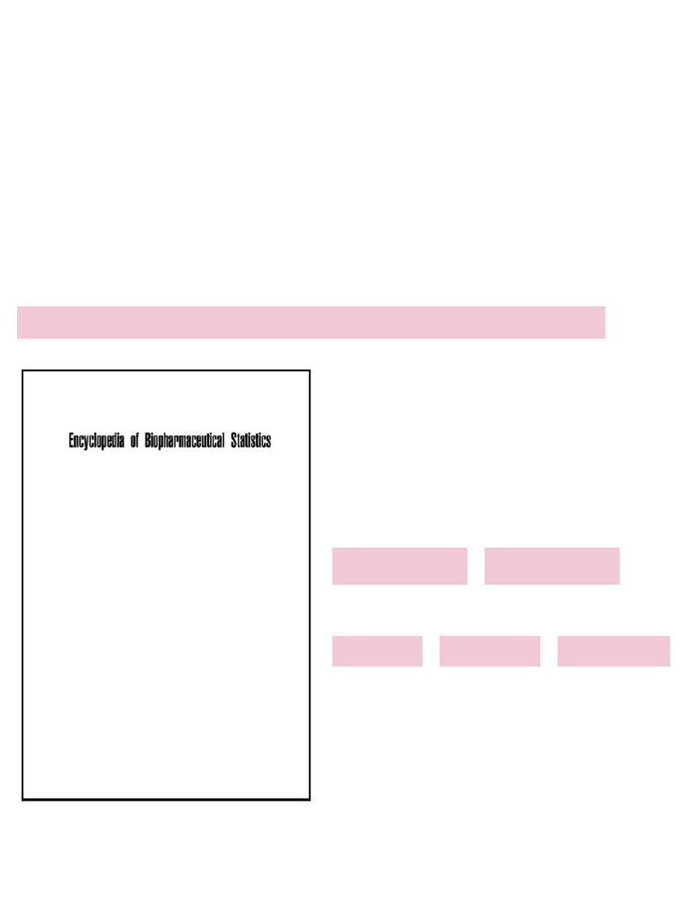 (Ebook) Encyclopedia of biopharmaceutical statistics by Chow, Shein ...