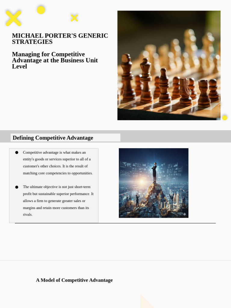 Porter's Generic Strategies Explained | PDF | Competitive Advantage ...