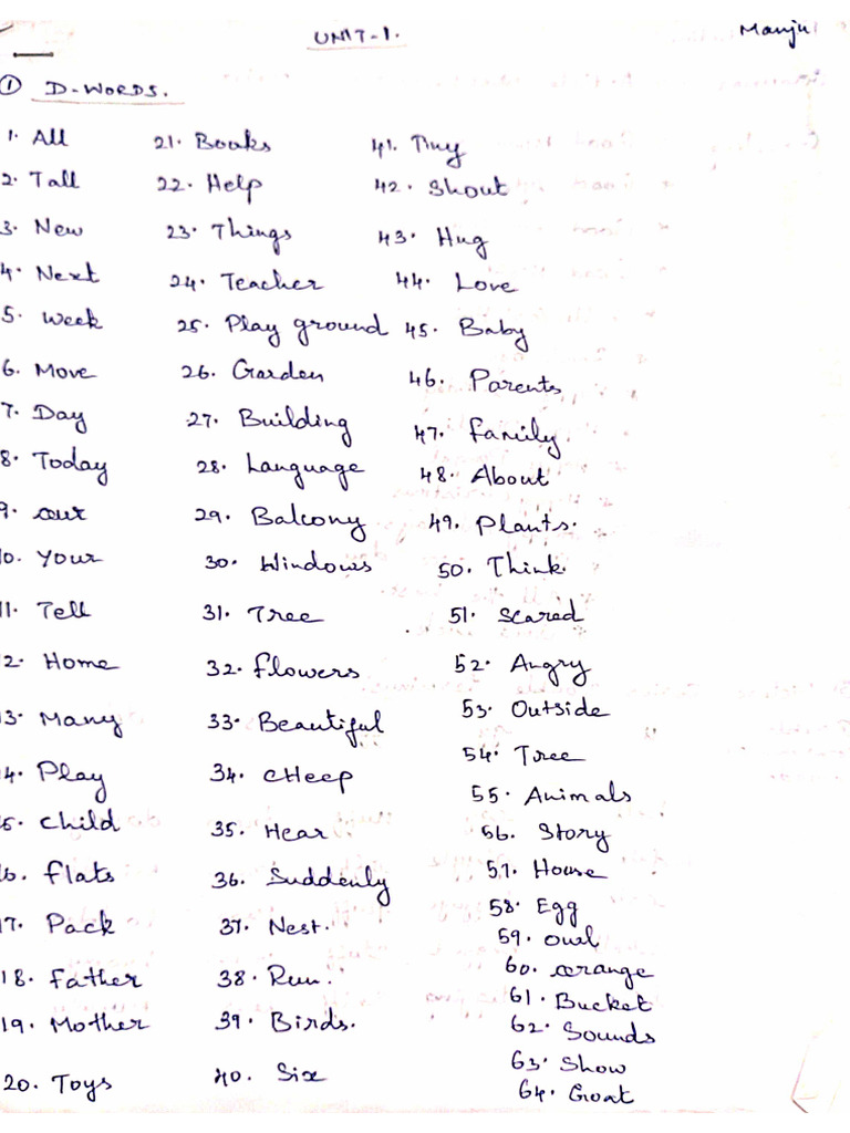 English Unit 1 to Unit 9 | PDF