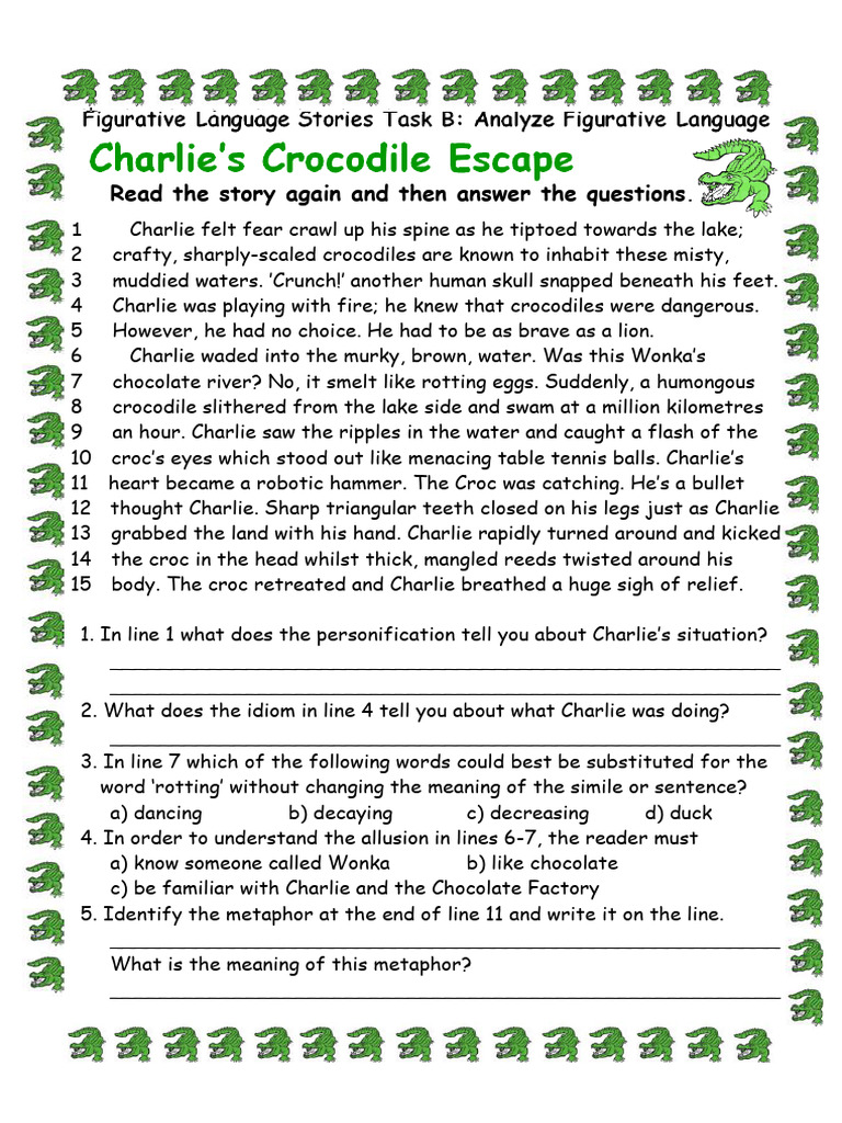 Charlie's Crocodolie Escape 2 | PDF