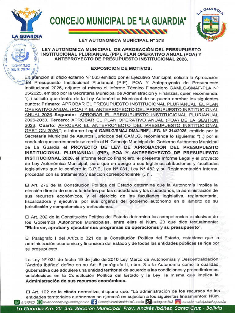 LEY Nº378_0001 | PDF