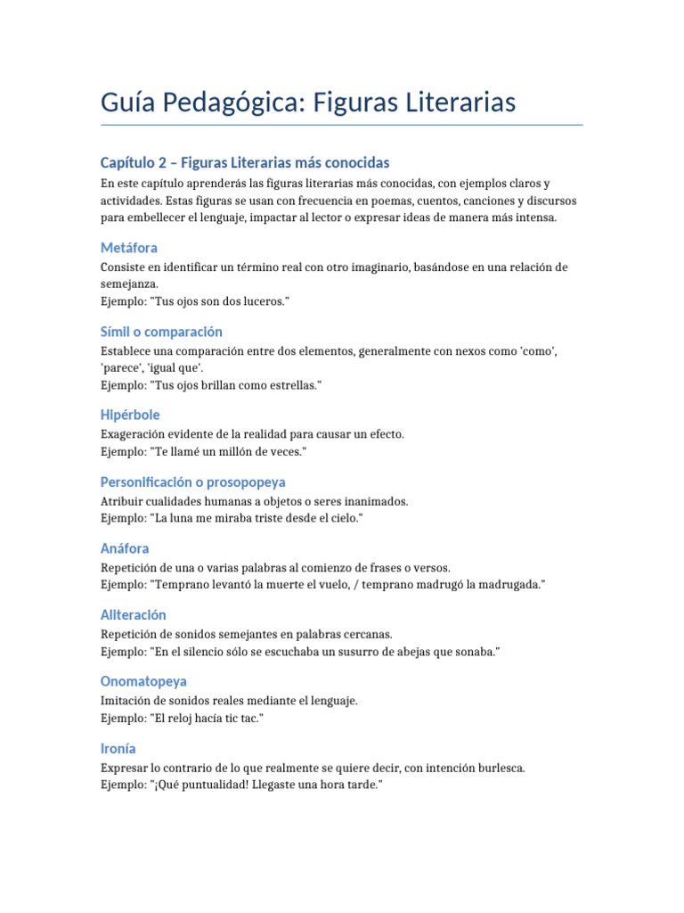 Figuras Literarias 2 de 1 | PDF | Metáfora