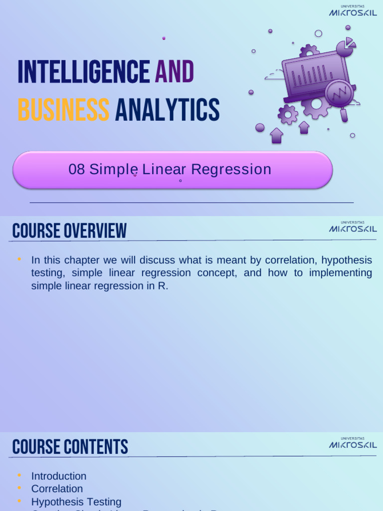 CH08 Simple Linear Regression | PDF | Regression Analysis | P Value