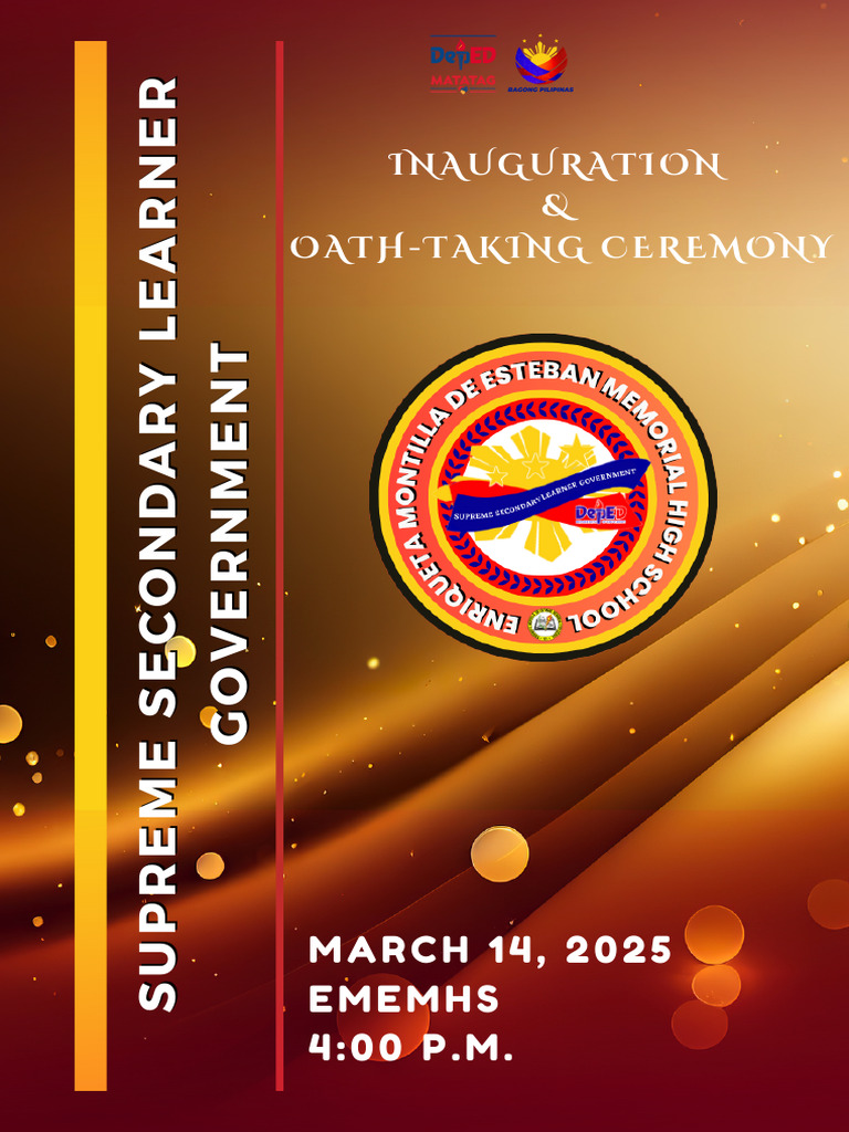 SSLG Inauguration & Oath-Taking 2025 | PDF | Presidencies