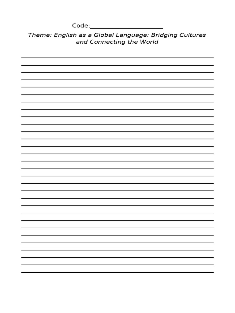 Essay Writing Sheets | PDF