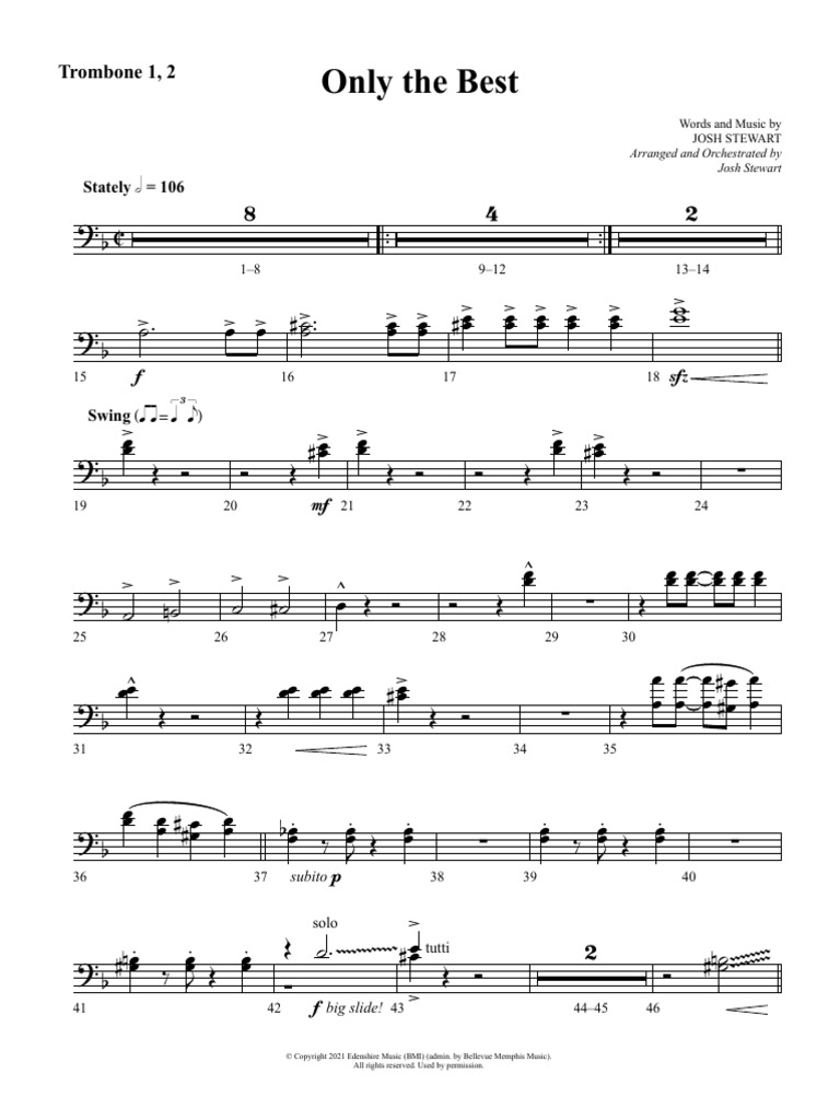 03 Os Melhores_Trombone 1, 2 | PDF