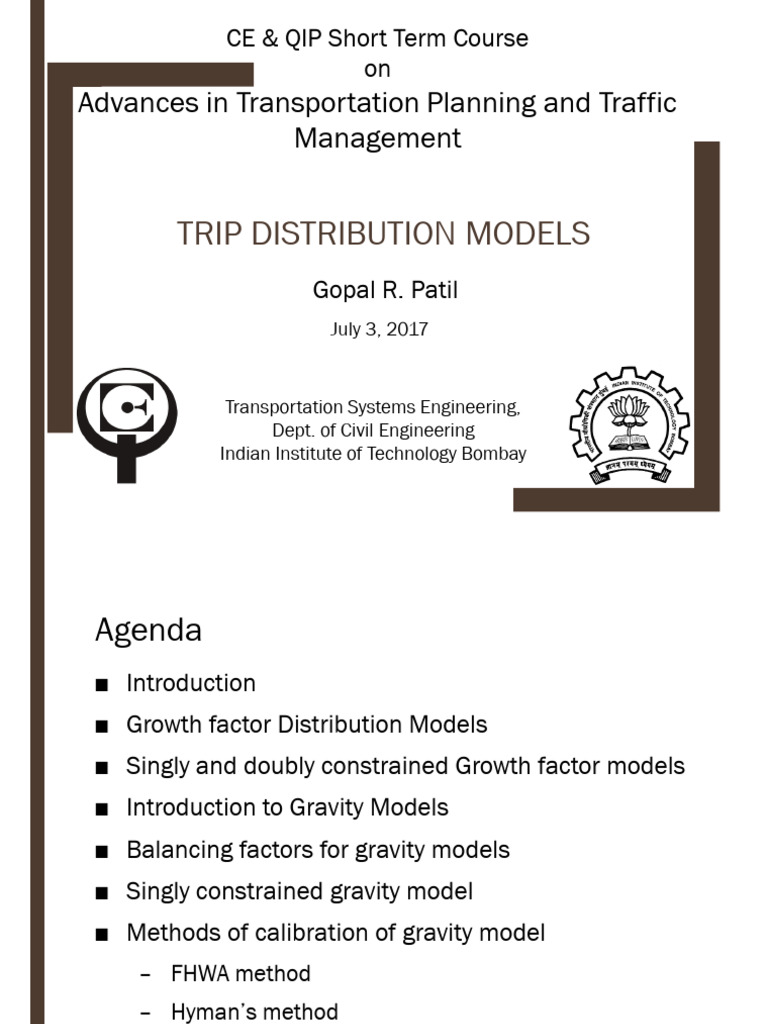 Trip Distribution GRP | PDF | Applied Mathematics