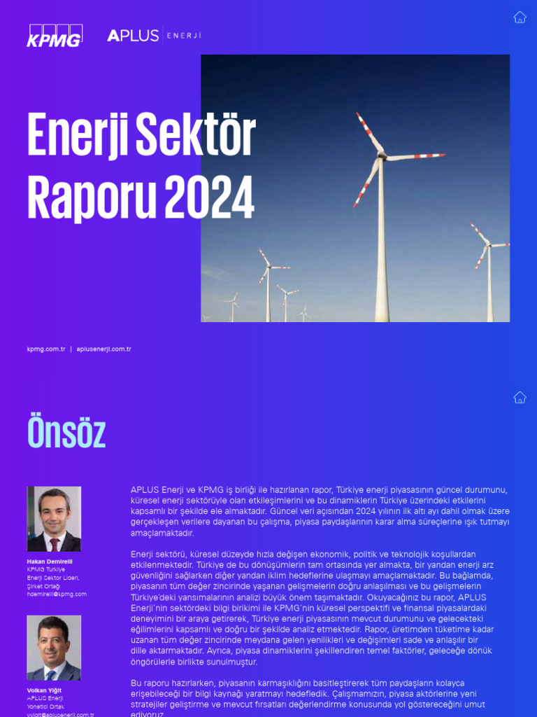 KPMG APlus Enerji Sektör Raporu_compressed_compressed | PDF