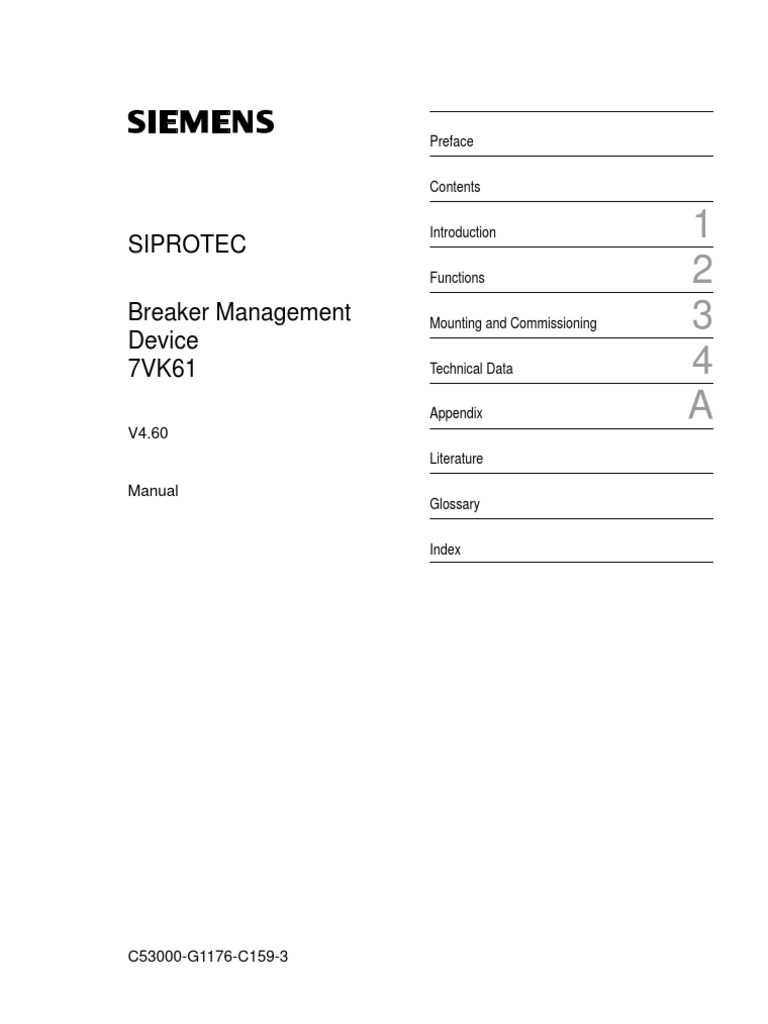7VK61xx Manual A3 V041100 en | PDF | Signal (Electrical Engineering ...