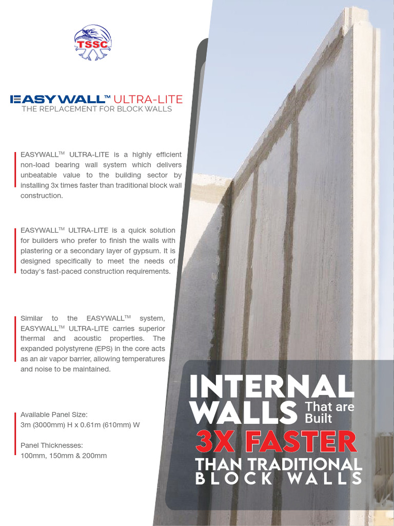 EASYWALL Ultra-Lite: Fast Wall System | PDF