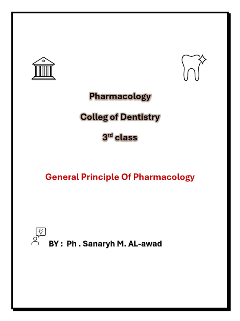 Overview of Pharmacology Principles | PDF | Pharmacology | Pharmacokinetics