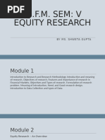 Equity Research Report Overview | PDF | Securities Research | Investing