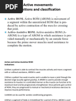 Active Range of Motion (AROM) Exercises Guide | PDF | Skeletal Muscle ...