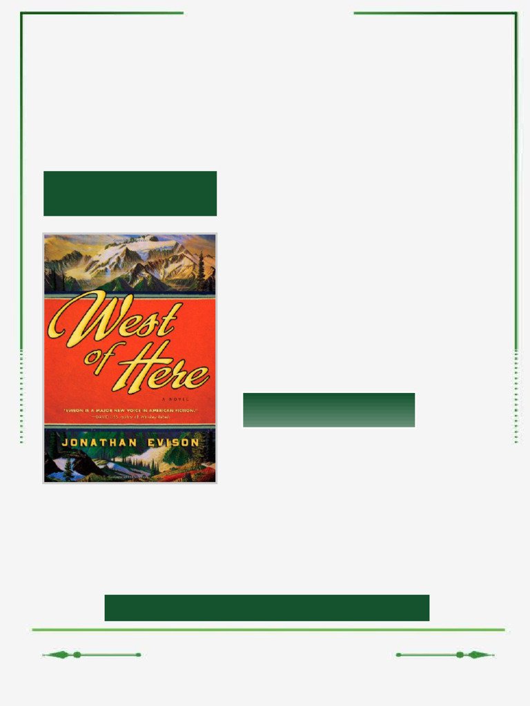 West of Here First Edition Jonathan Evison ebook sample available | PDF