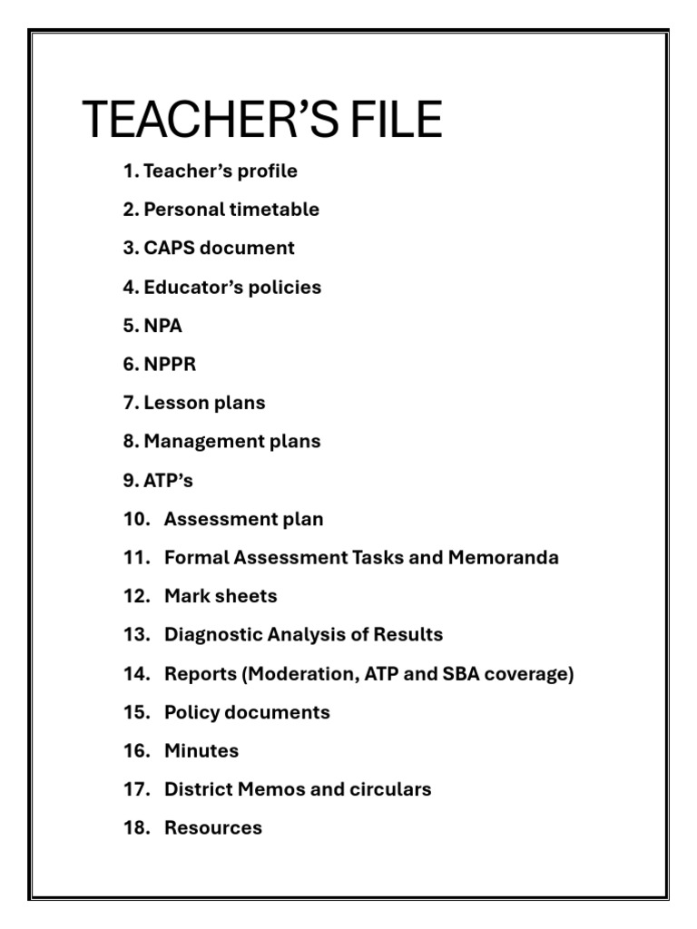 Comprehensive Teacher's Resource Guide | PDF