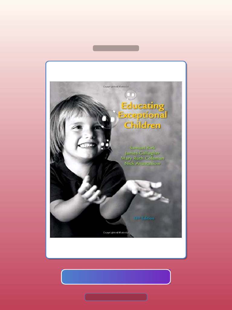 Test Bank for Educating Exceptional Children 13th Edition by Samuel ...