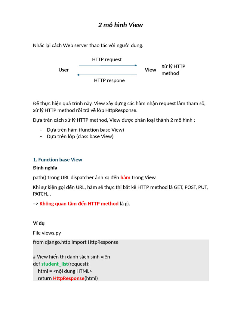 Hai Mô Hình View | PDF
