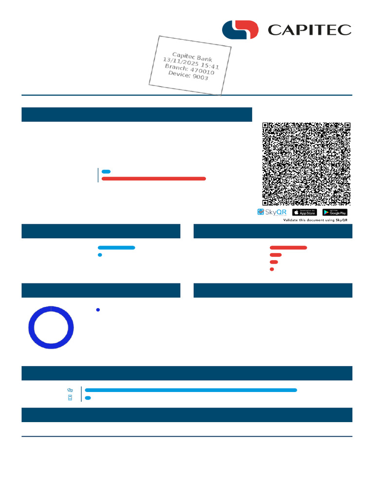 Capitec Bank Account Statement Summary | PDF | Personal Finance ...