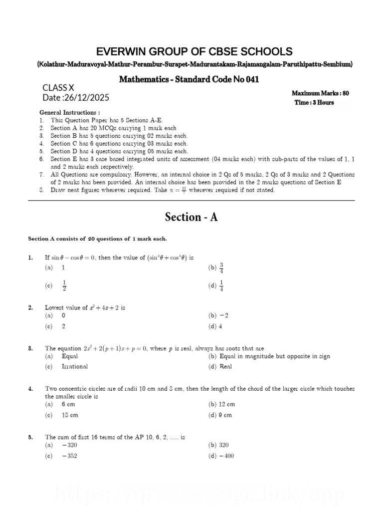 CLASS X MATH STANDARD class notes for useful | PDF | Circle ...