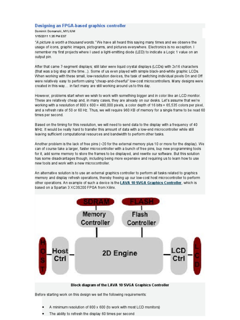Designing An FPGA | Download Free PDF | Flash Memory | Microcontroller