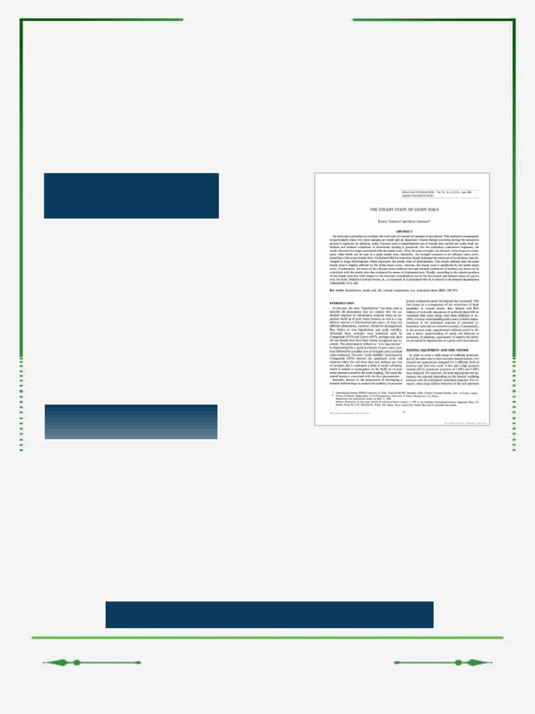The Steady State of Sandy Soils Ramon Verdugo & Kenji Ishihara ebook ...