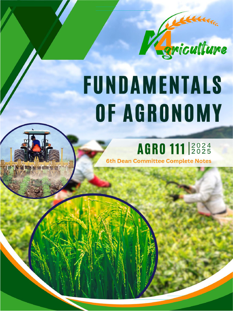 1. Fundamentals of Agronomy By A4Agriculture (1) | PDF | Plant ...