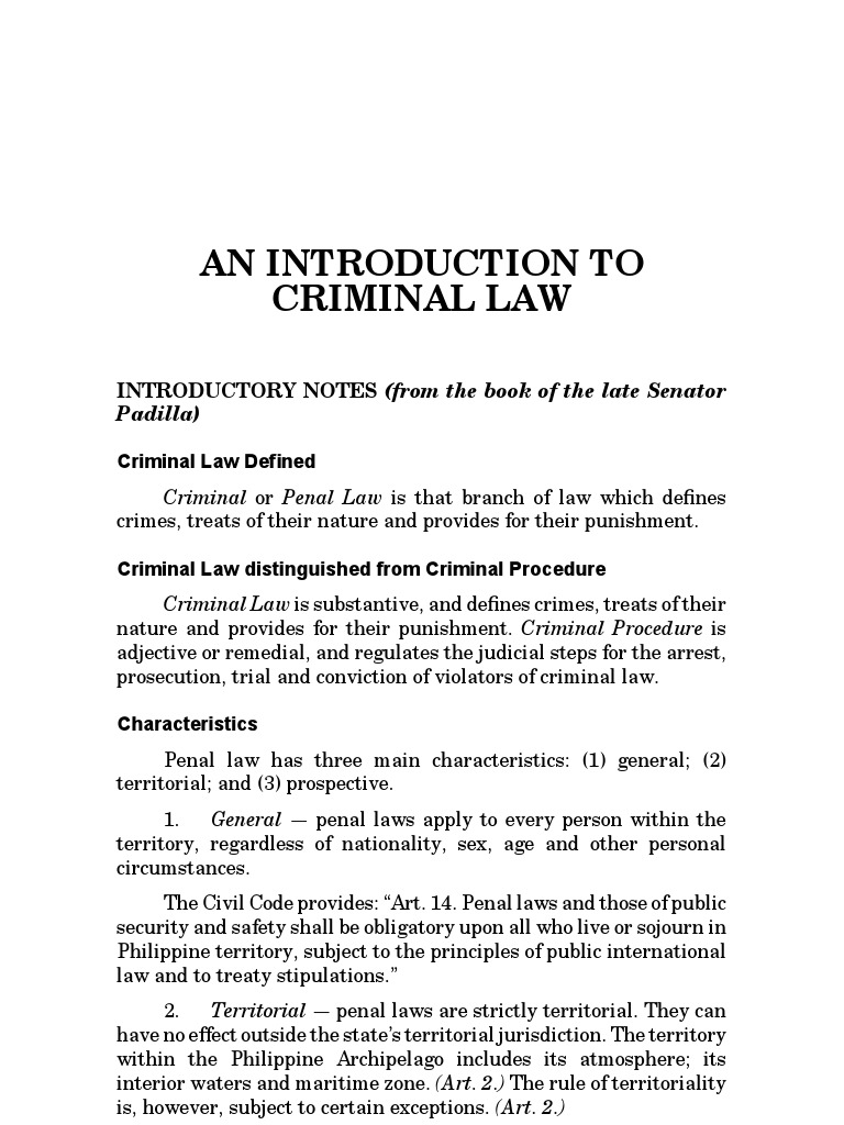 Padilla's Ultimate Criminal Law Study Guide and Reviewer | PDF | Ex ...