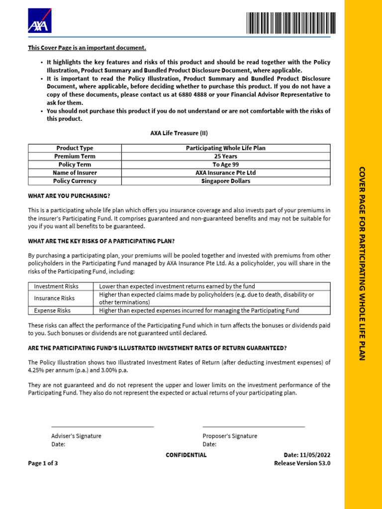 AXA Wholife Plan for Kid | PDF | Insurance | Life Insurance