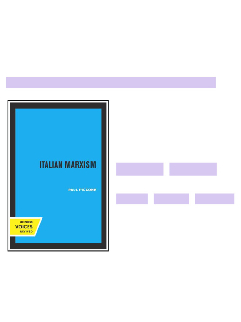 (Ebook) Italian Marxism by Paul Piccone ISBN 9780520319196, 0520319192 ...