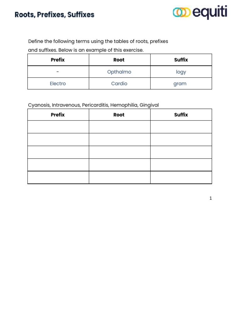 Roots - Prefixes - Suffixes - 2024 | PDF