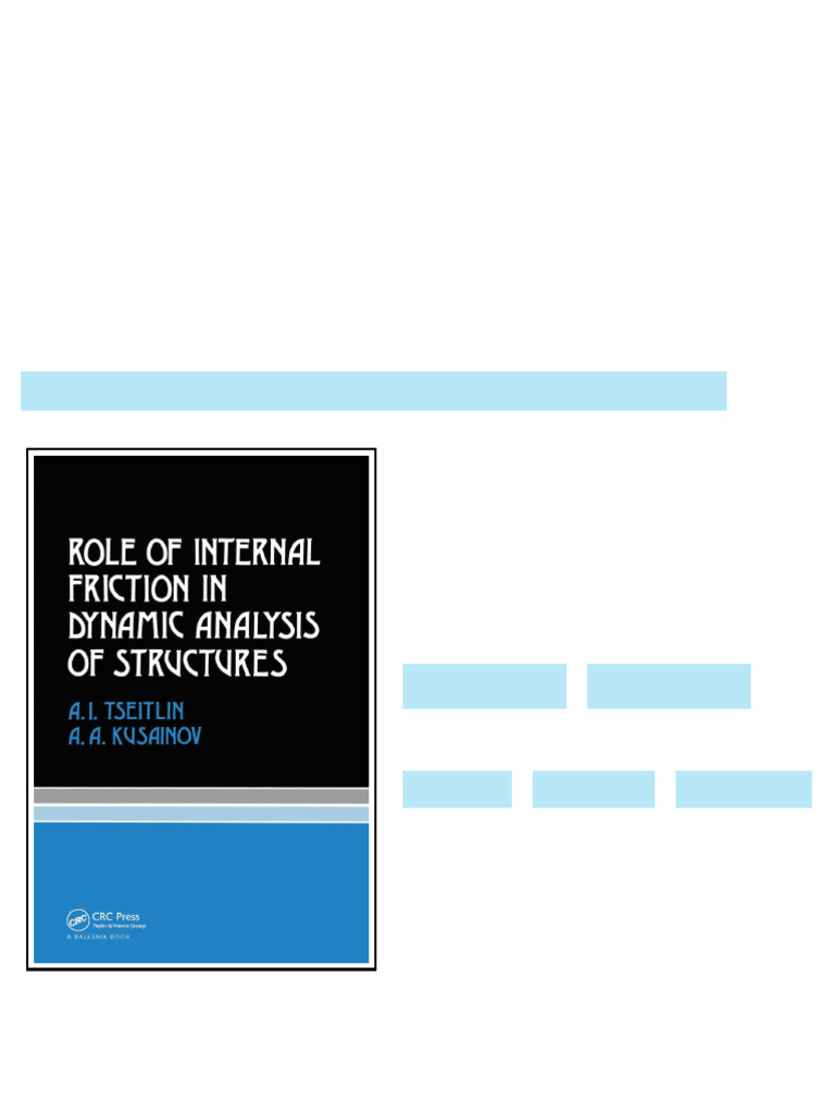 Role of Internal Friction in Dynamic Analysis of Structures Russian ...