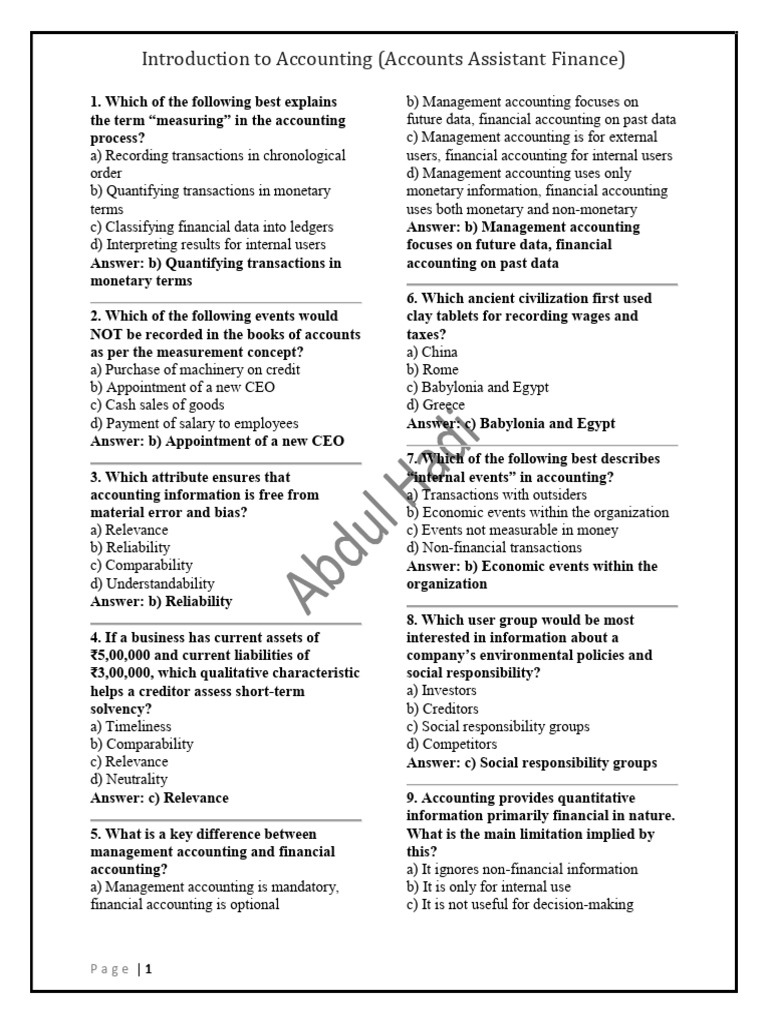 Introduction To Accounting - 090205 | PDF | Debits And Credits | Expense