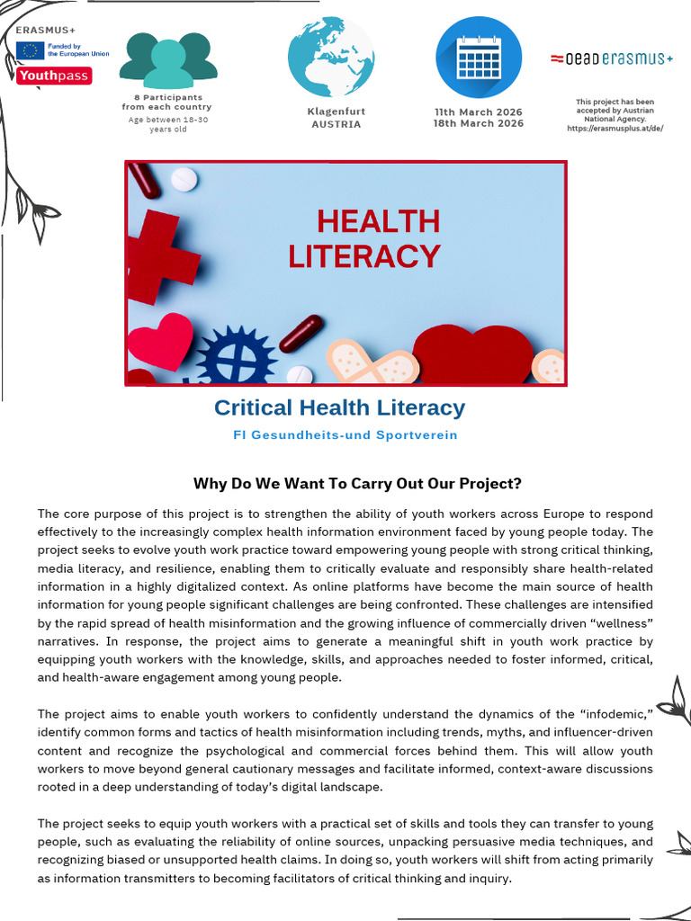 377.critical Health Literacy Infopack | PDF