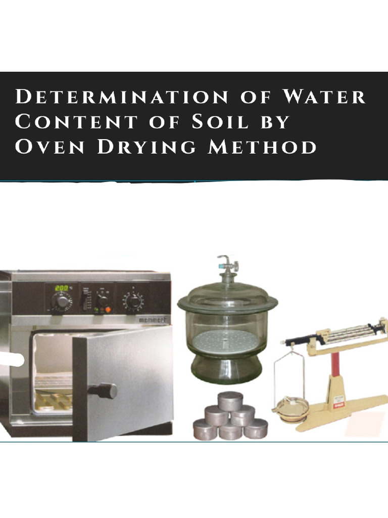 Determination of Natural Water Content in A Soil Sample by Oven Drying ...
