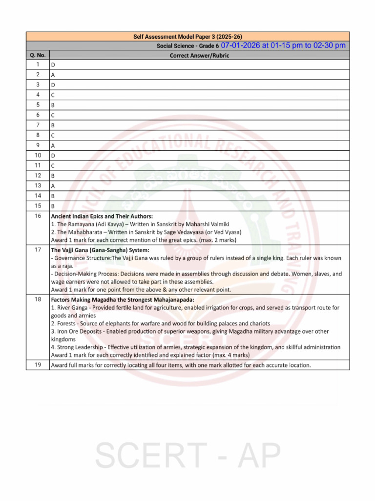 FA-3 (2025-2026) Answers Social | PDF